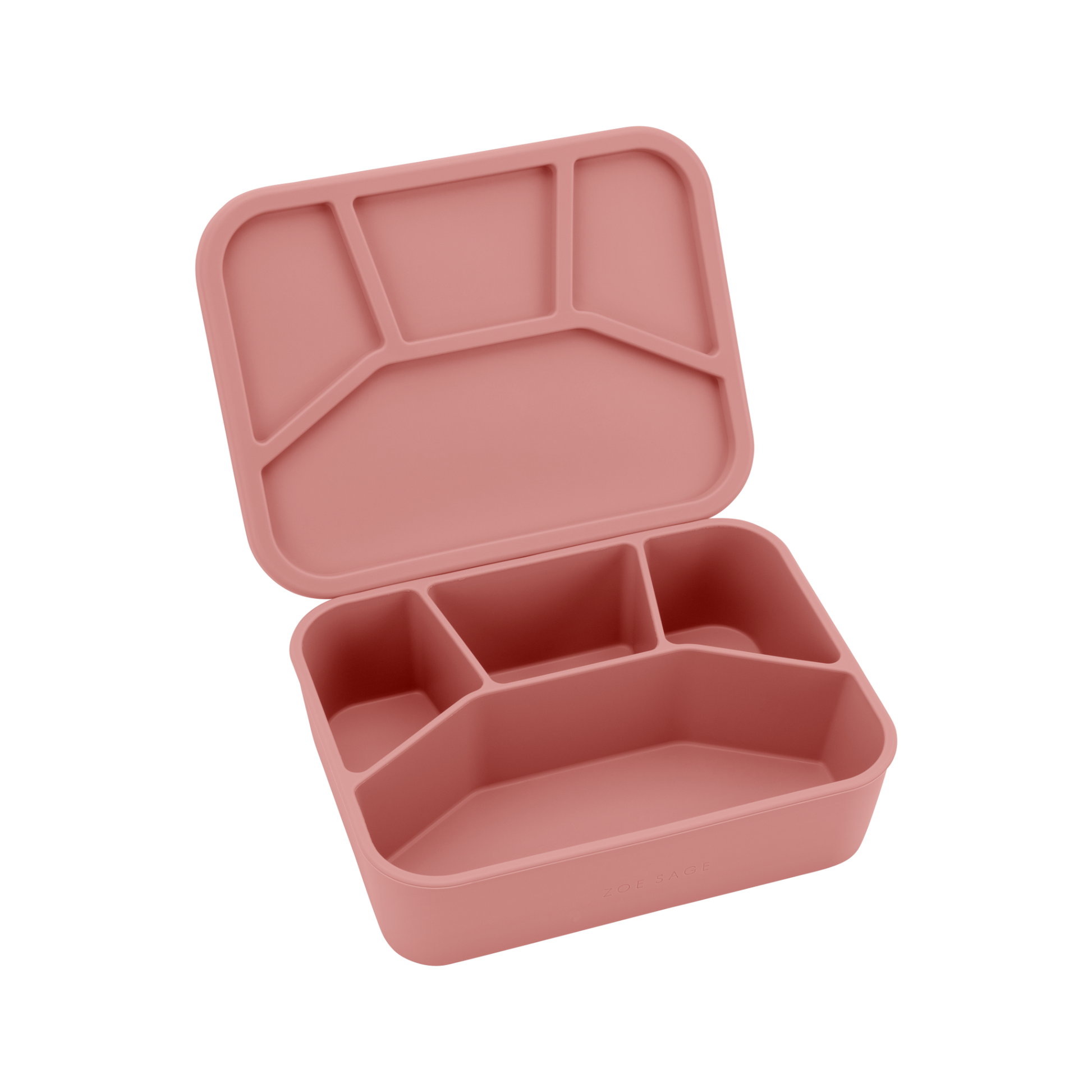 Silicone Bento Lunch Box 4 Compartments - Dusty Pink – Zoe Sage