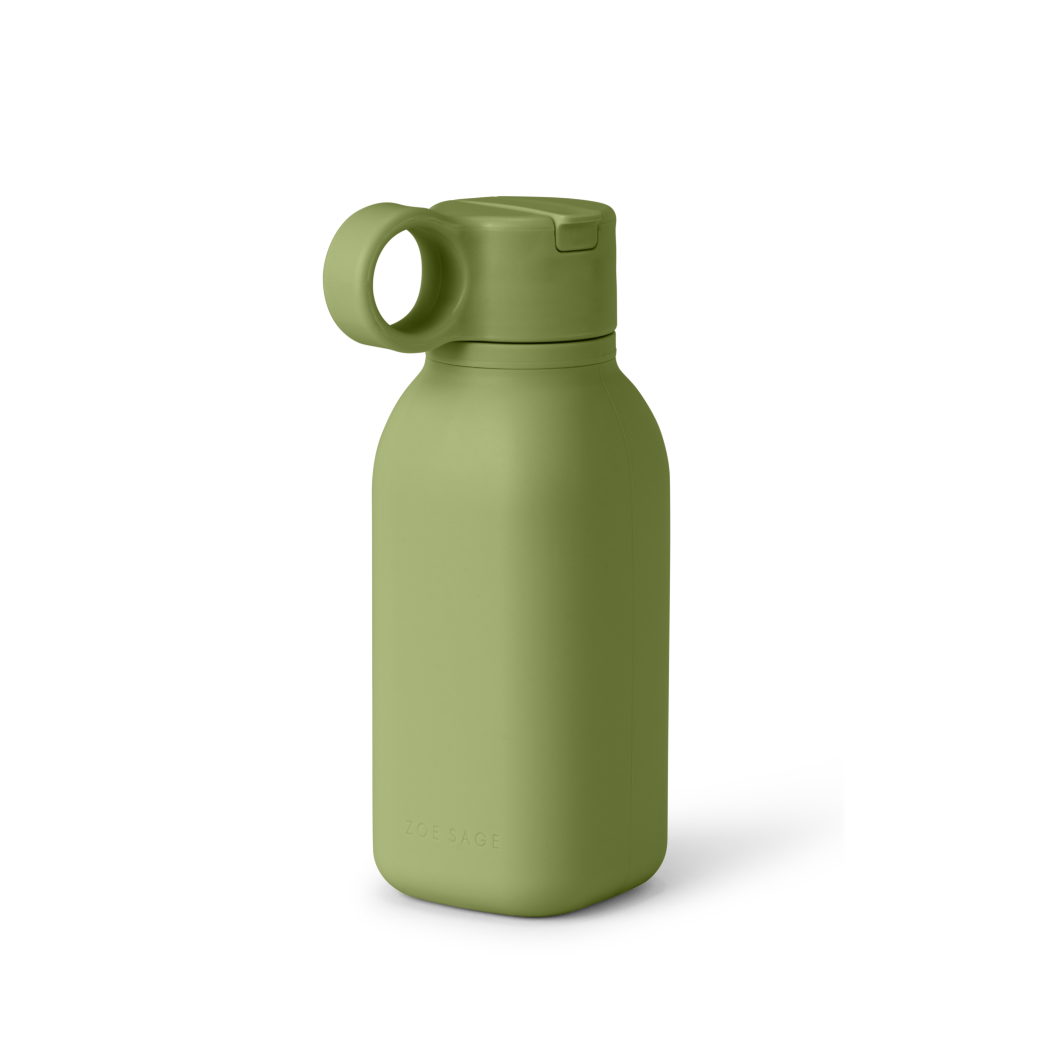 Silicone Water Bottle 450ml - Sage Green – Zoe Sage